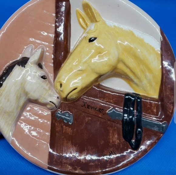 None | Wall Decor | Vintage Horse Pony Plate 3d Decorative Hanging ...